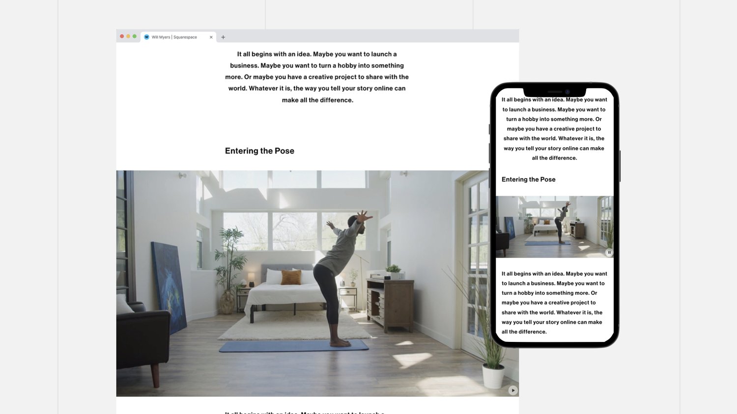 Full Width Image & Video Blocks in Squarespace